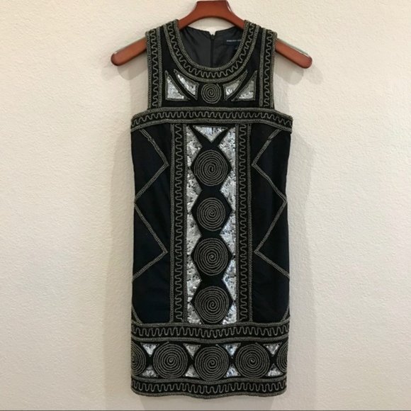French Connection | Dresses | New French Connection Hand Beaded Sequin ...